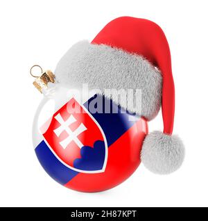 Christmas in Slovakia, concept. Christmas Santa sleigh full of gifts ...