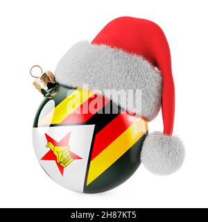 Christmas in Zimbabwe, concept. Christmas Santa sleigh full of gifts ...