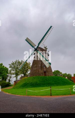 Traditional German windmill at Golf Club Herford e.V Stock Photo - Alamy