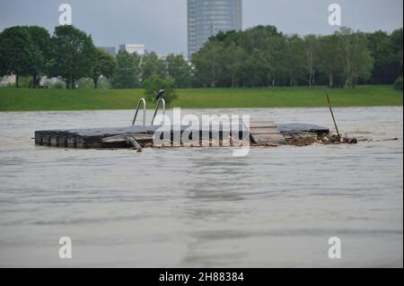 Vienna, Austria. June 5th, 2013. Flood in Vienna. On the night of June ...