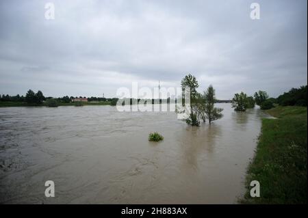 Vienna, Austria. June 5th, 2013. Flood in Vienna. On the night of June ...