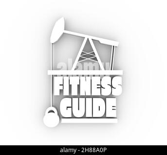 Fitness guide text. Creative Typography Poster Concept. Letters and oil ...