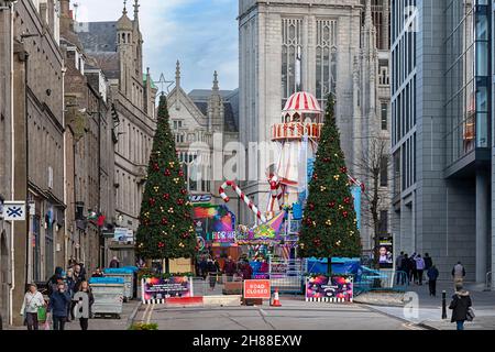 ABERDEEN CITY SCOTLAND UPPERKIRKGATE ABERDEEN CHRISTMAS VILLAGE TWO ...