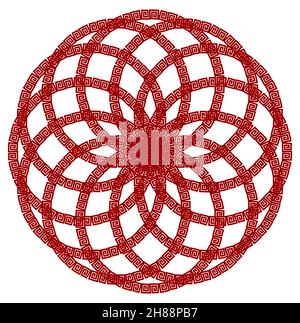 Circular Knot Style Pattern Stock Photo - Alamy