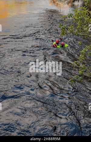 Rescue training or flood training close to Ness Islands on the River ...