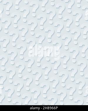 Question mark pattern design. Seamless vector background for survey ...