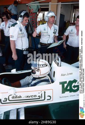 Alan Jones - Williams Ford FW07- 1980 Monaco Grand prix Stock Photo - Alamy