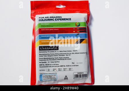 Classmate branded Octane colour burst, pack of 10 gel color pens set in ...