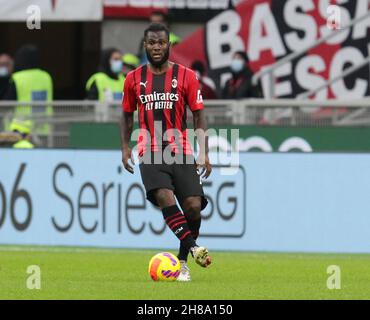 Franck Kessie of AC Milan during the Serie A match between Bologna FC ...