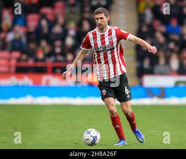 Sheffield, UK. 28th Nov, 2021. Morgan Gibbs-White #27 of Sheffield ...