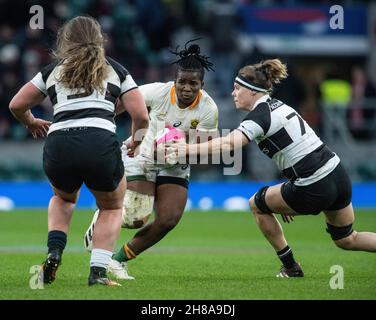 Springbok Lusanda Dumke in action during the Women's International ...