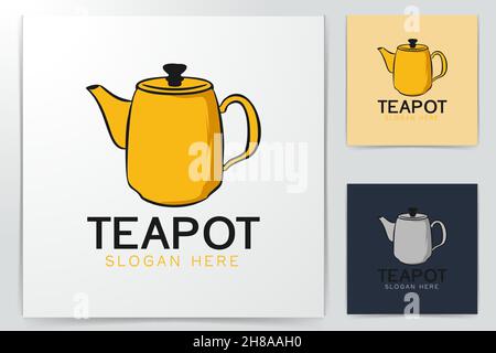 teapot logo design inspiration Stock Vector Image & Art - Alamy