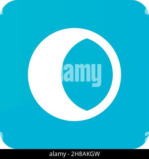 Young Moon outline icon. Sleep night dreams symbol. Meteorology ...