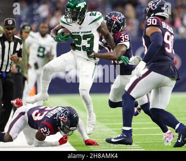 Houston Texans cornerback Terrance Mitchell leaves the field after a ...