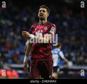 28th November 2021; RCDE Stadium, Barcelona, Spain: La Liga Football ...