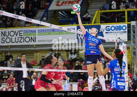 Novara player in action during Serie C match vs Inter U23 during Novara ...