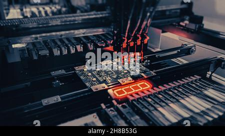 Technologies and motherboard with chips. AI and Computer hardware Stock ...