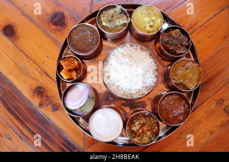 Dham - Traditional food of Himachal Pradesh. Himachali kangri dham ...