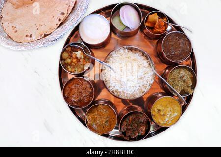 Dham - Traditional food of Himachal Pradesh. Himachali kangri dham ...