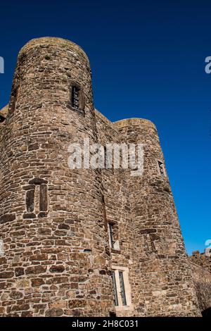 Rye castle with the 14th century Ypres Tower, in the front is the ...
