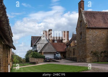 North range, The Manor House at Ashby St Ledgers, Northamptonshire, UK ...
