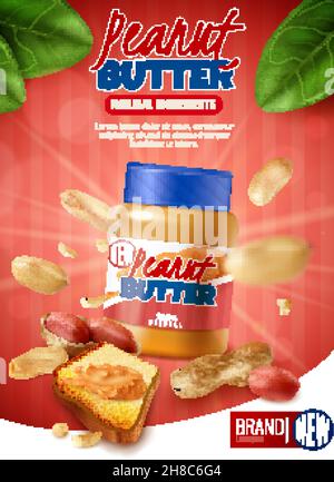 Vector design of peanut and butter sign. Set of peanut and calcium ...