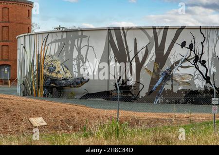 Water Tank Art, Kyabram, Victoria, Australia Stock Photo - Alamy