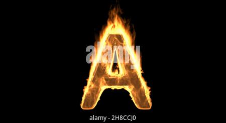 Fire alphabet letter B, flaming burn font. Burning flame text with ...