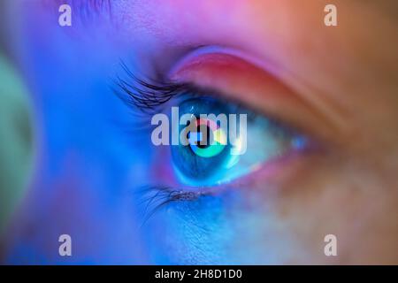 Oldenburg, Germany. 24th Nov, 2021. A woman holds her cell phone, which ...