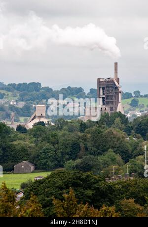 Hanson Cement works, Clitheroe, Ribble Valley, Lancashire, UK Stock ...