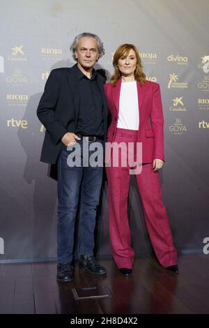 Natalie Poza and Jose Coronado attend the reading of nominees from the ...