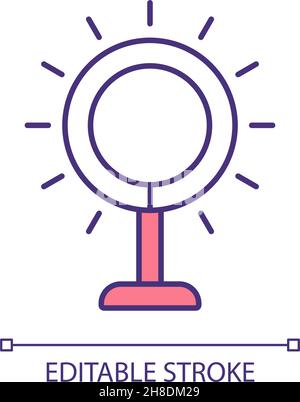 Photographer led light icon. Outline photographer led light vector icon ...