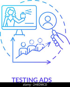 Testing customer behavior concept icon Stock Vector Image & Art - Alamy