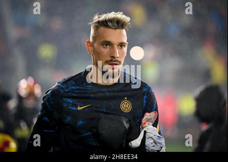 Ionuţ Andrei Radu of Venezia F.C. is in action during the 26th day of ...