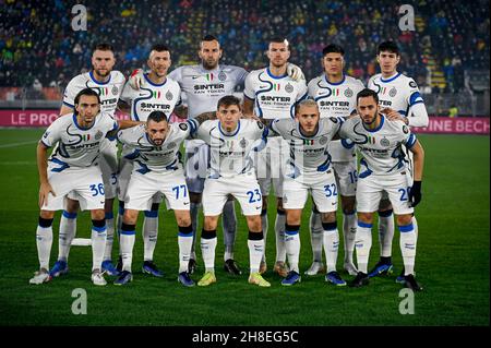Venezia FC team line up during US Lecce vs Venezia FC, Italian soccer ...