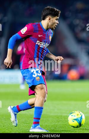 BARCELONA - NOV 20: Ez Abde in action during the La Liga match between ...