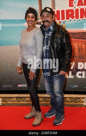 Milan, Italy. 30th Nov, 2021. Milan -Premier of the film "Let go of ...