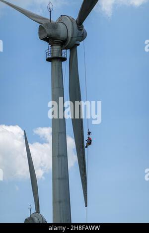 Windy Hill Wind farm. Ravenshoe, Atherton Tablelands, Queensland ...