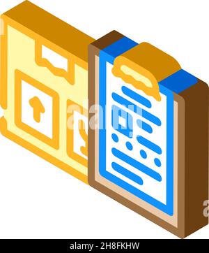 tax import product isometric icon vector illustration Stock Vector ...