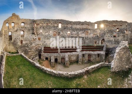 Topolcany castle in Slovakia, inside Stock Photo - Alamy