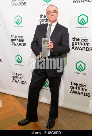 Eamonn Bowles poses with the industry tribute award at the Gotham ...