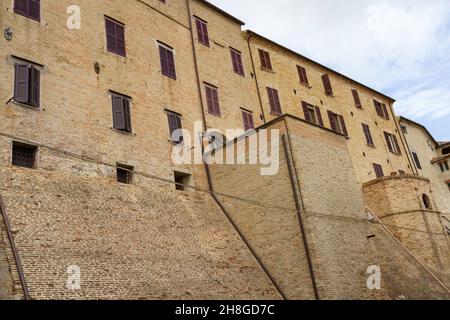Filottrano, Ancona province, Marche, Italy: historic town, a street ...