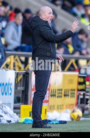 Livingston manager David Martindale during the William Hill Premiership ...
