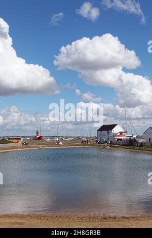 the salt water lido or swimming pool at the strand and river medway at ...