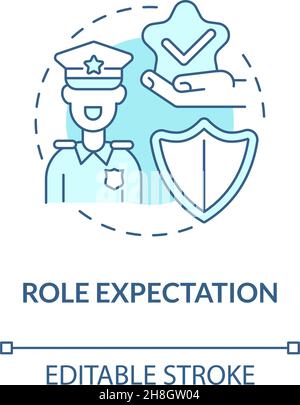 Role expectation concept icon Stock Vector Image & Art - Alamy