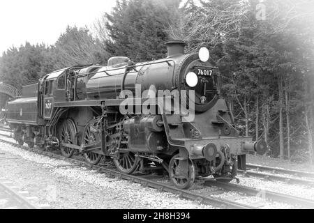 BR Standard Class 4 locomotive No. 80104 arriving a swanage with a ...