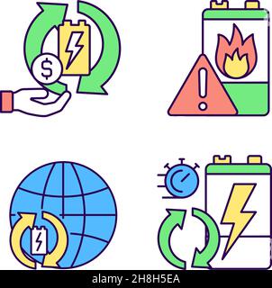 Waste recycling rates concept icon Stock Vector Image & Art - Alamy