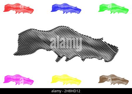 Goalpara district (Assam State, Republic of India) map vector ...