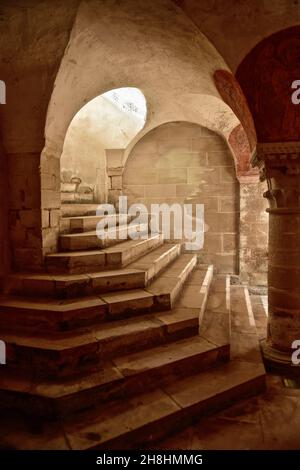 France, Calvados, Romanesque crypt of Bayeux cathedral Stock Photo - Alamy