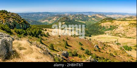 France, Ardeche, Archeche Mounts Natural Park, Boutieres Cirque Stock ...